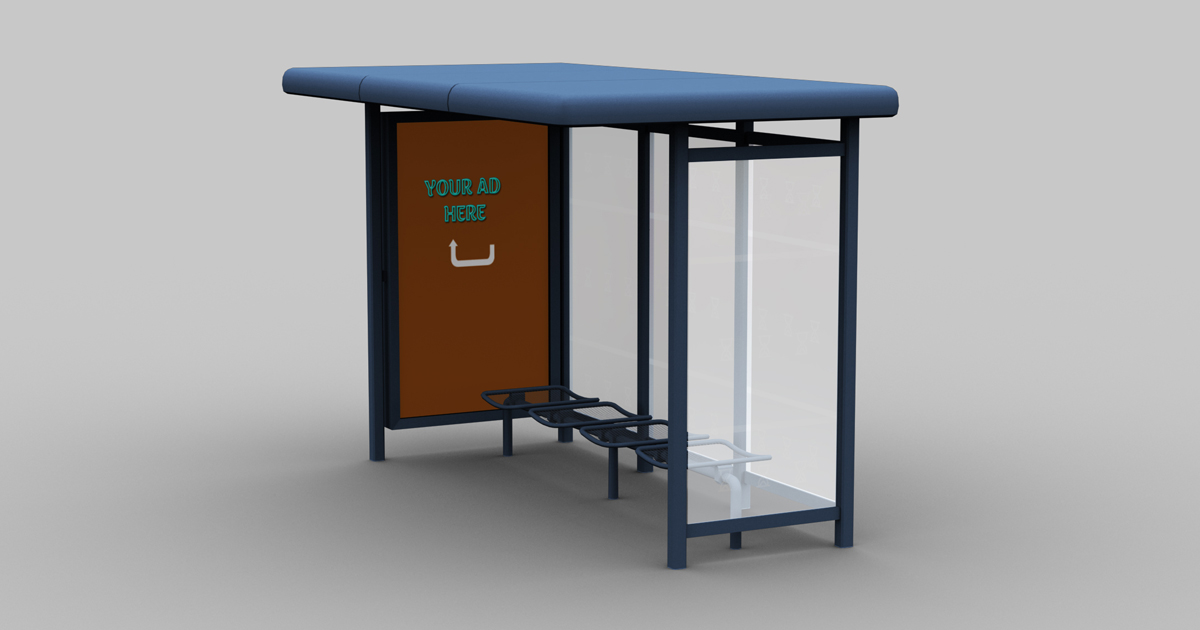 Bus Stop Modern3 | 3D Urban | Unity Asset Store