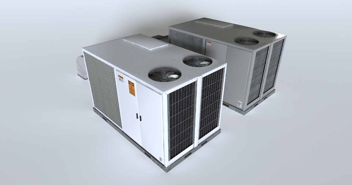 Rooftop AC hvac unit | 3D Industrial | Unity Asset Store