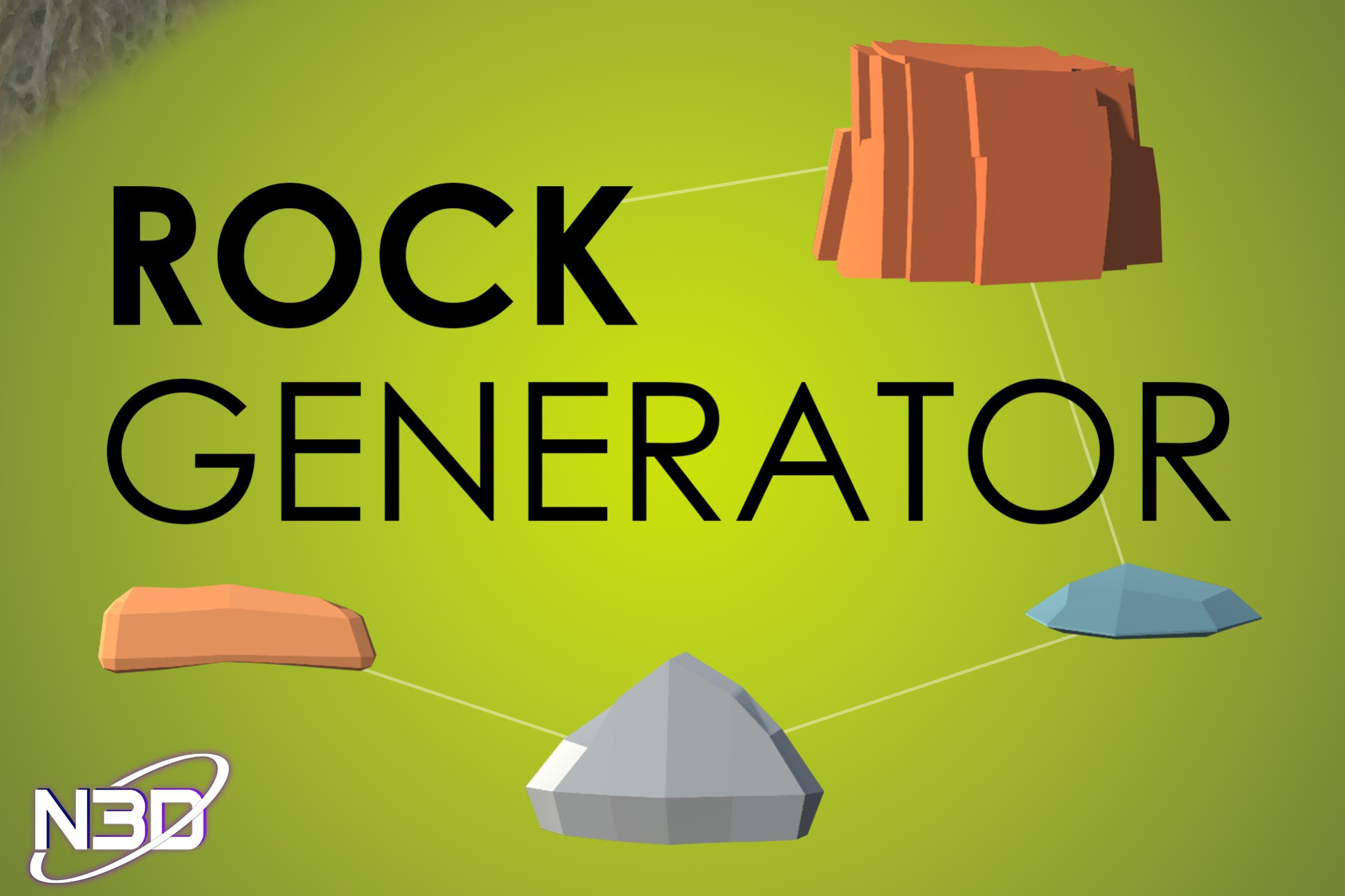 Low Poly Rock Generator NEON3D | Modeling | Unity Asset Store
