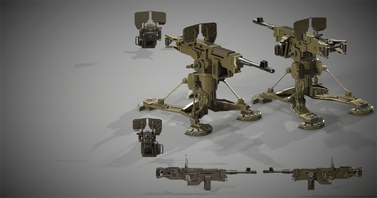 Heavy machine gun | 3D Guns | Unity Asset Store
