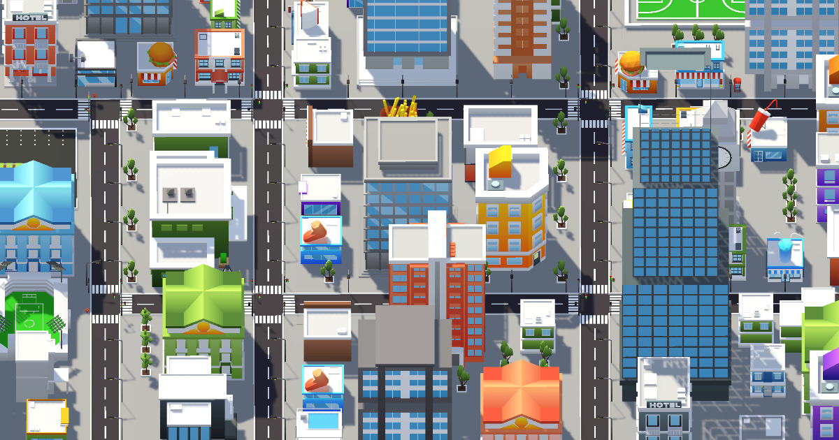 Low Poly City Pack - 3D Game Kit | 3D Environments | Unity Asset Store