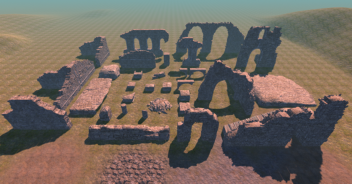 The Ruins Pack | 3D Historic | Unity Asset Store