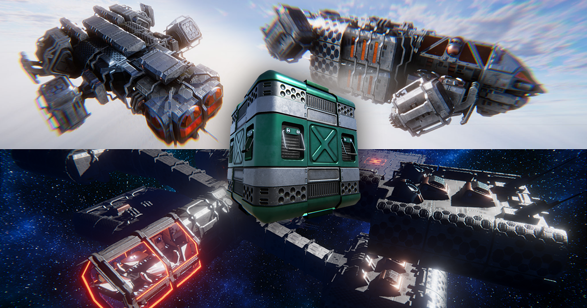 BUNDLE-1 Sci-Fi Heavy Station Kit | 3D Space | Unity Asset Store