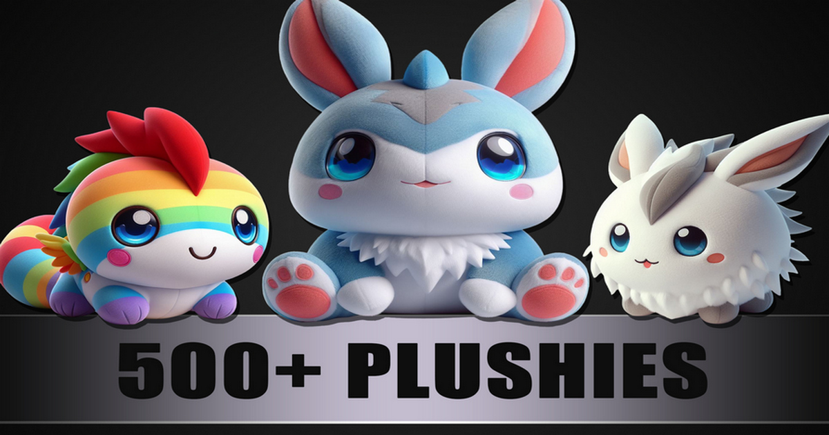 Hi-Def Plushie Pack 1 | 2D Icons | Unity Asset Store