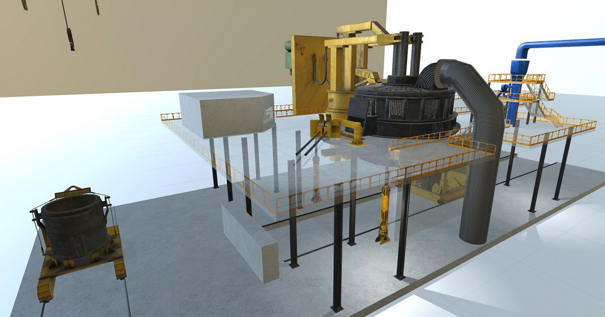 Electric Arc Furnace | 3D 공장 | Unity Asset Store