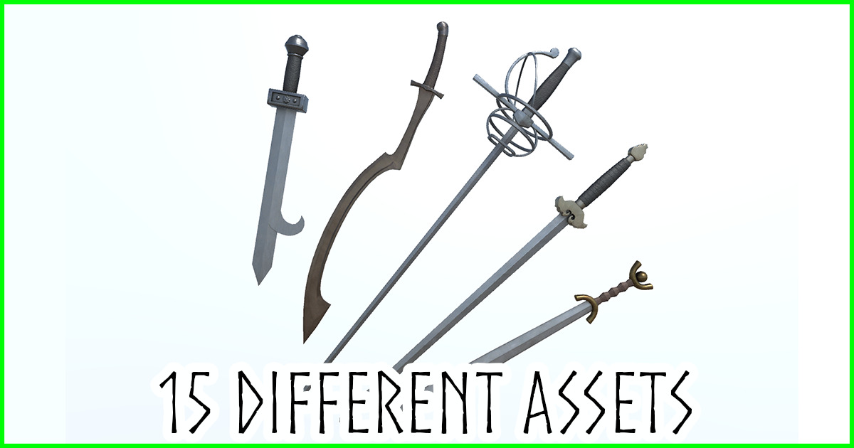 Weapon Series - Swords 2 - Mini Pack | 3D Weapons | Unity Asset Store
