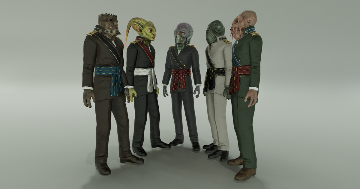 SCI FI: GALACTIC DIGNITARIES | 캐릭터 | Unity Asset Store