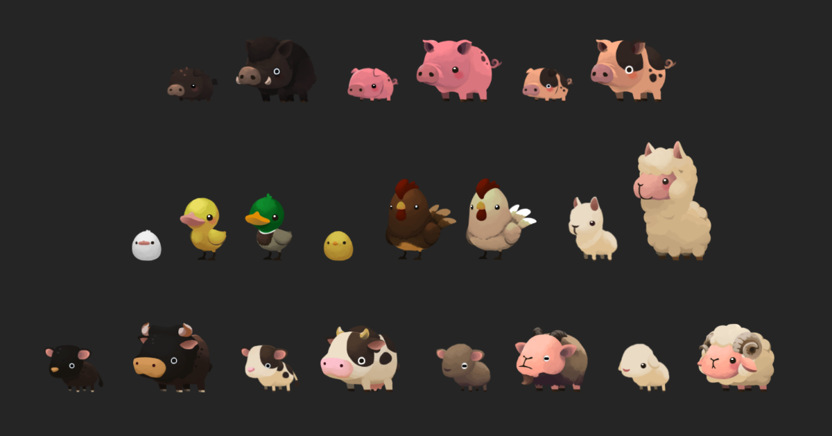 2D Cute Domestic Animal Pack V.1 | 2D Characters | Unity Asset Store
