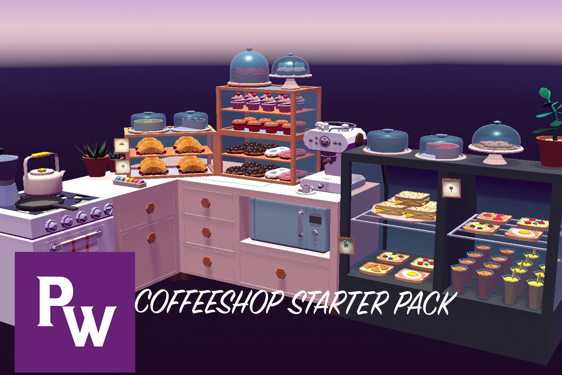 CoffeeShop Starter Pack | 3D Props | Unity Asset Store