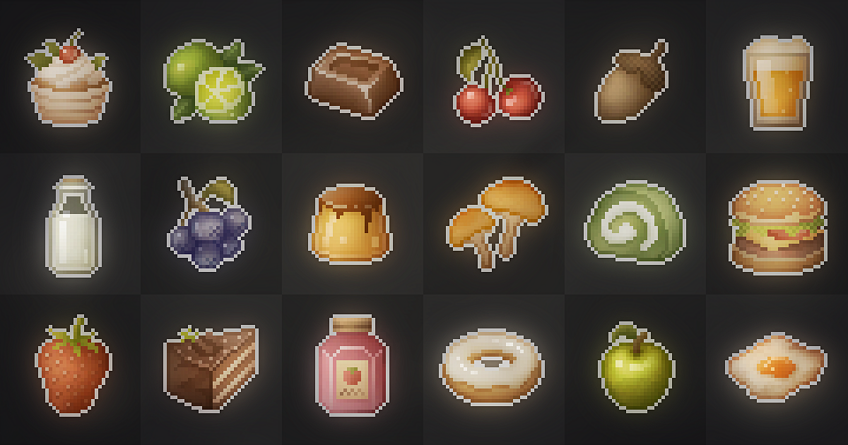 Pixel Art Icon Pack - Food | 2D Icons | Unity Asset Store