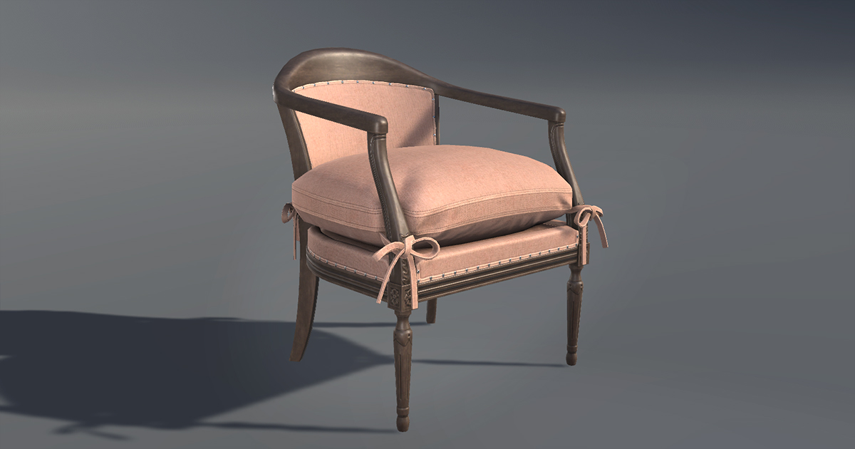 Armchair Linn | 3D Furniture | Unity Asset Store