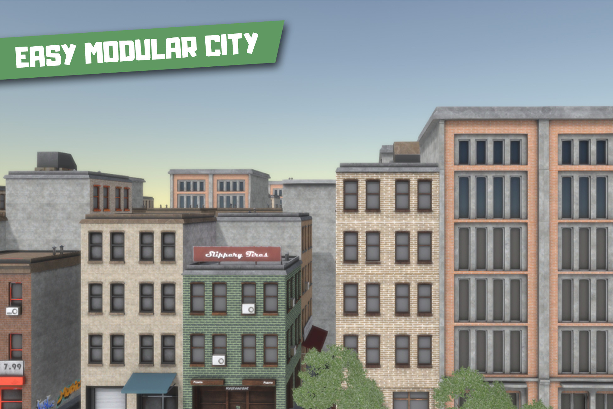 Easy Modular City | 3D Urban | Unity Asset Store