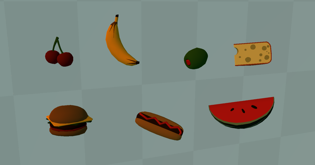 Food Props | 3D | Unity Asset Store