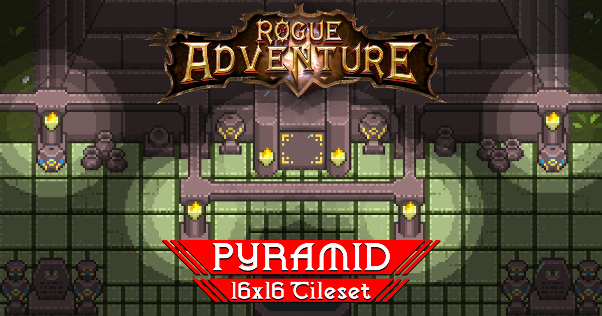 2D TopDown Pyramid Tileset - Rogue Adventure | 2D Environments | Unity ...