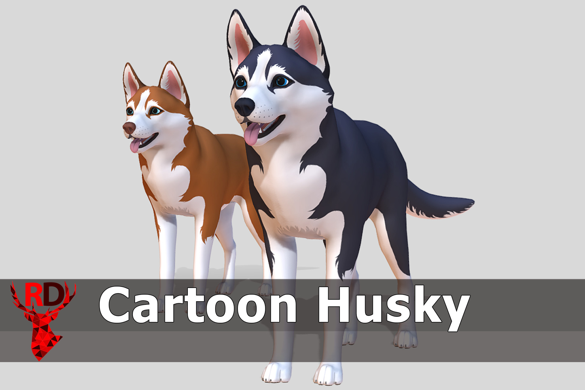 Cartoon Dog - Husky | 3D Animals | Unity Asset Store