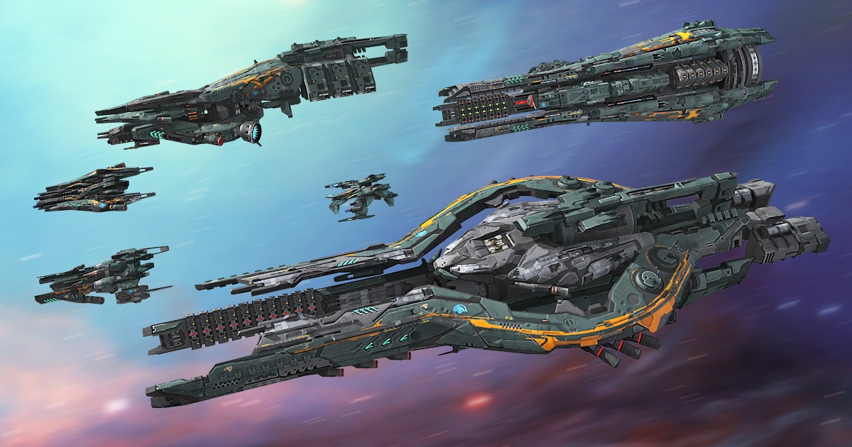 Spaceships Vol. #05 | 3D Space | Unity Asset Store