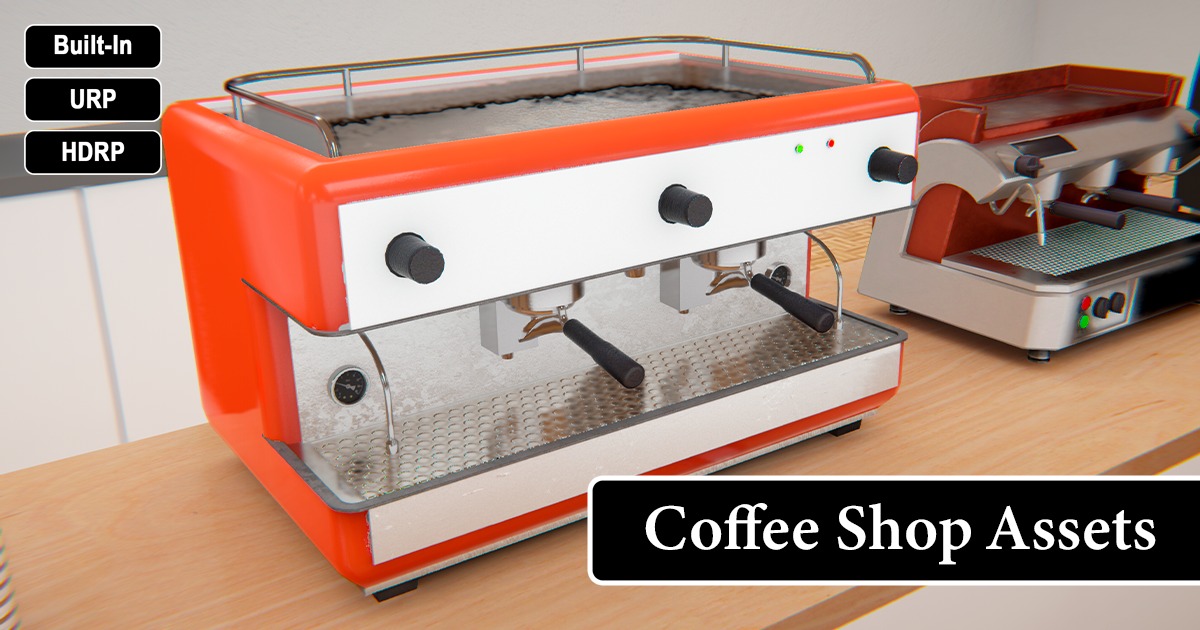 Coffee Shop Assets | 3D Props | Unity Asset Store