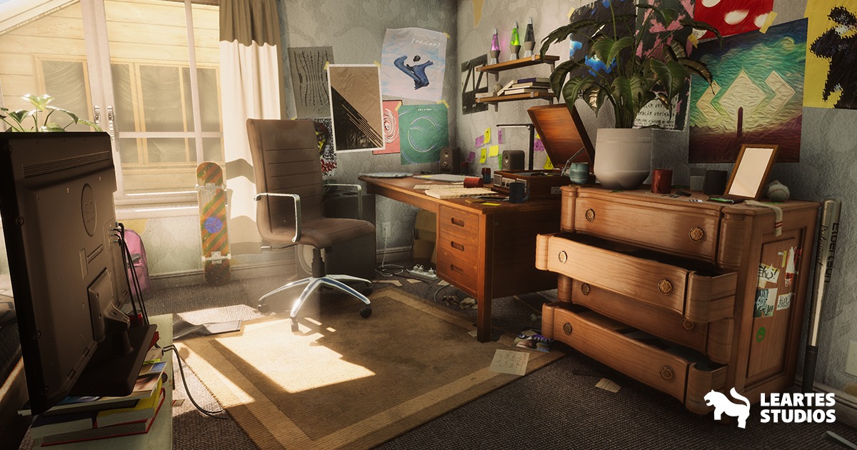 Will's Room Environment, Dormitory Room Environment | 3D Environments ...