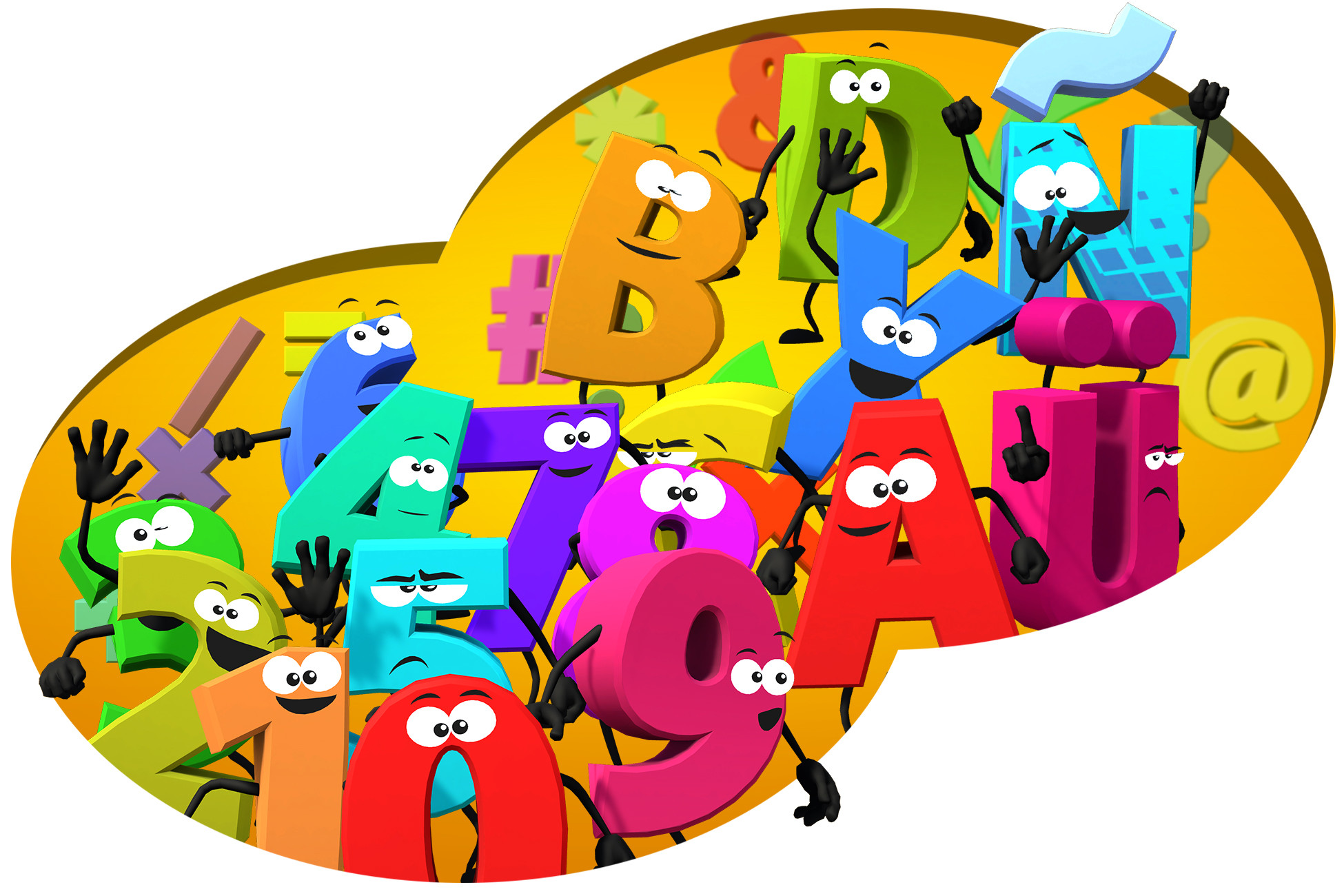 Toon letters and numbers | 3D 人形角色 | Unity Asset Store