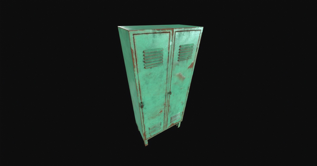 Lockers with padlock | 3D Industrial | Unity Asset Store