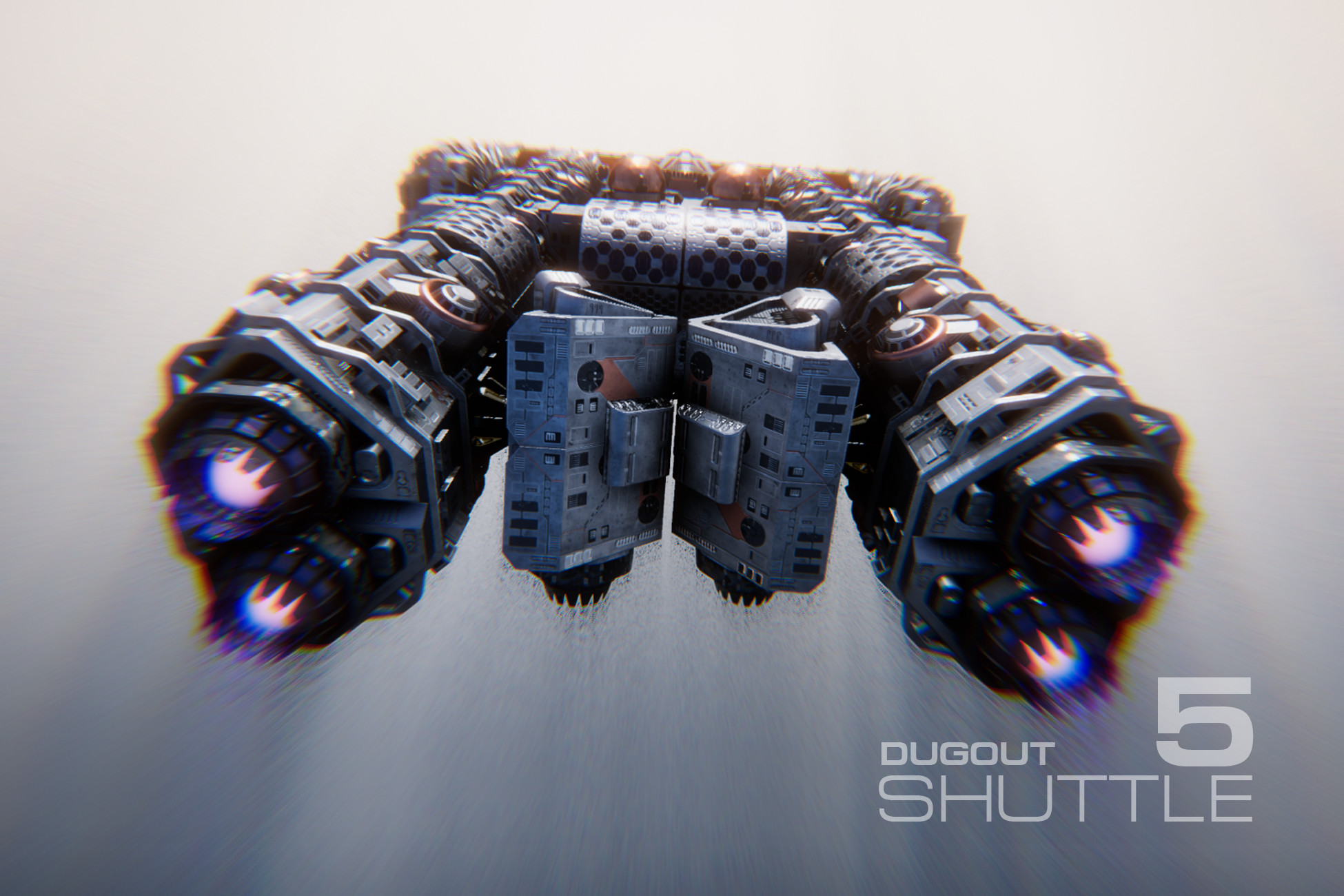Sci-Fi Heavy Station Set SHUTTLE-5 | 3D Space | Unity Asset Store
