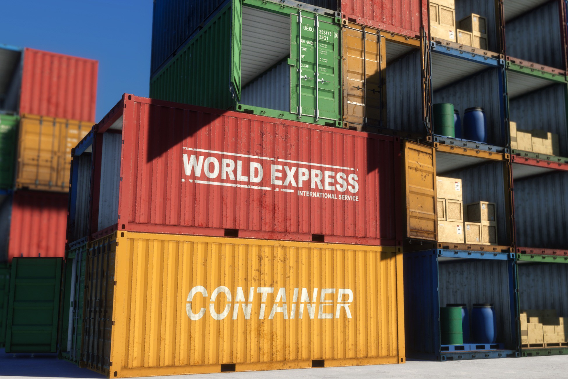 Container Pack HDRP | 3D 공장 | Unity Asset Store