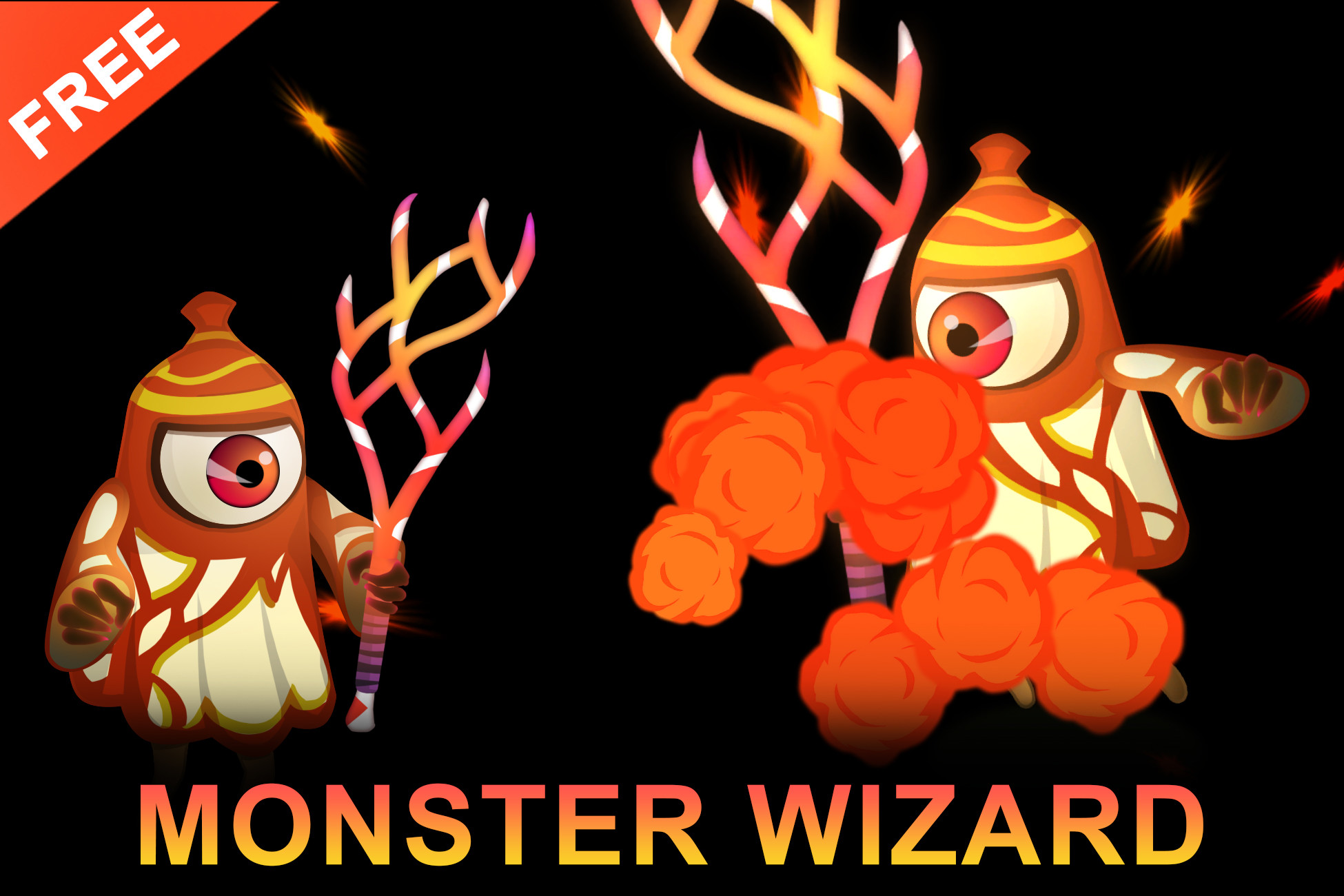 2D Monster Wizard | 2D Characters | Unity Asset Store