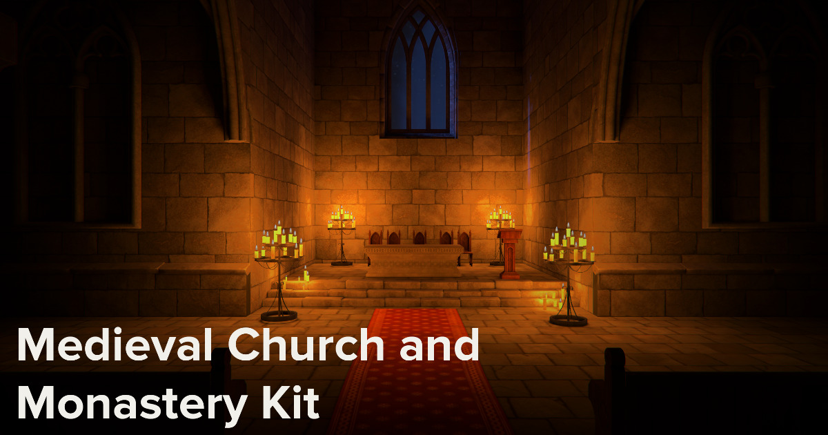 Medieval Church and Monastery Kit | 3D Historic | Unity Asset Store