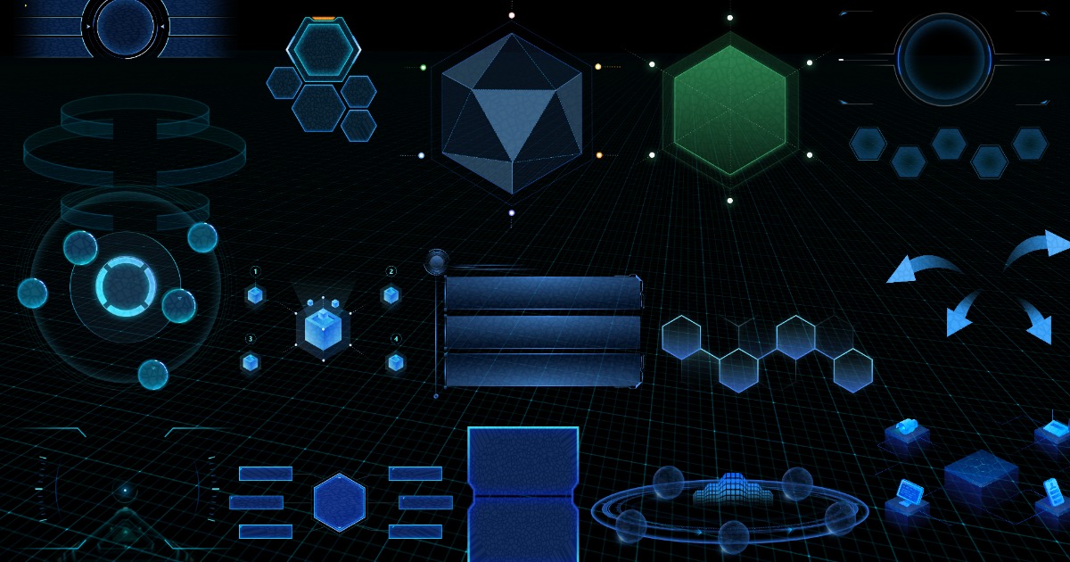 Sci-Fi UI Data Items | 2D GUI | Unity Asset Store