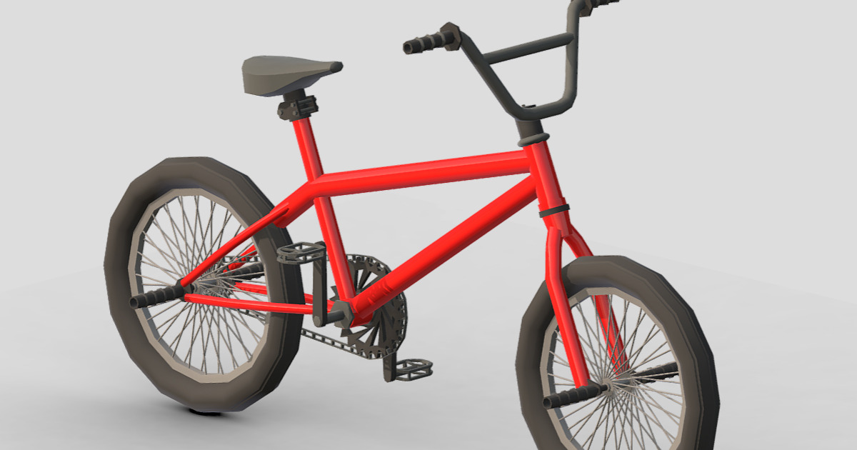 Low-Poly Bicycle # 4 | 3D 지상 | Unity Asset Store