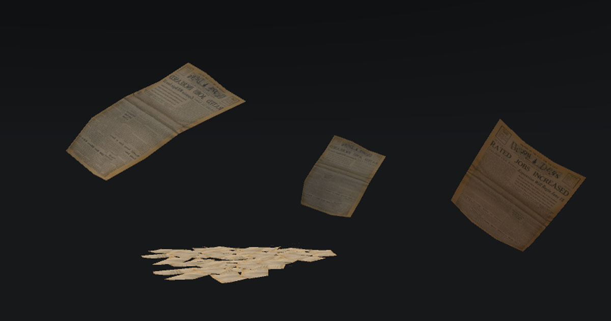 VFX Flying Paper | VFX Particles | Unity Asset Store