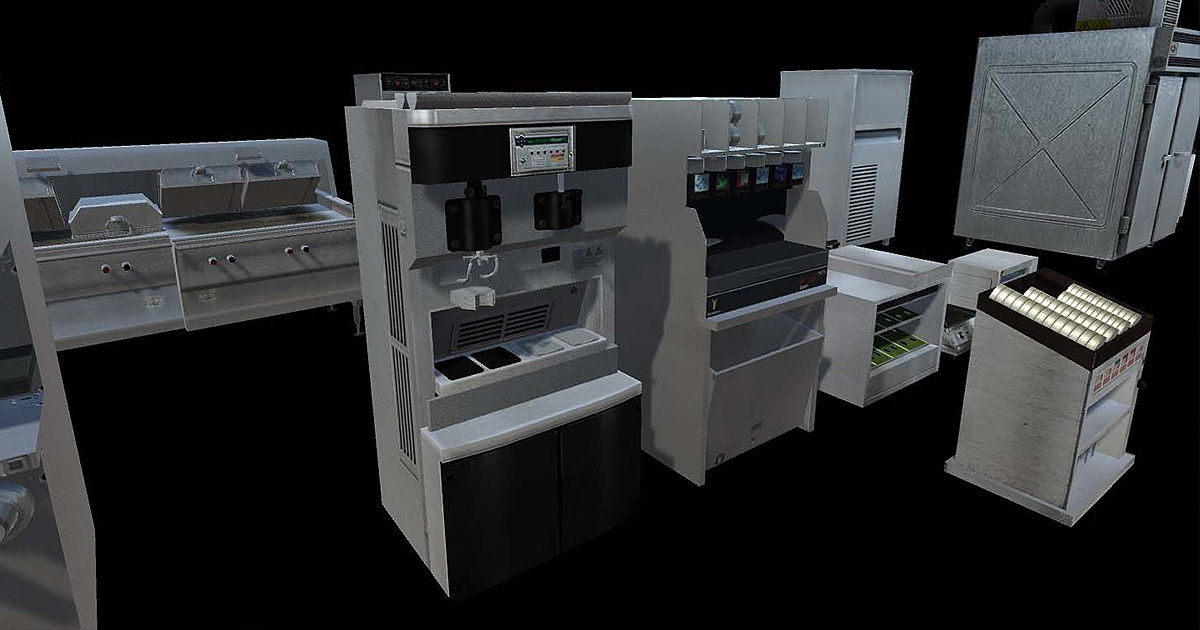 Fast Food Restaurant Kitchen | 3D 전자제품 | Unity Asset Store