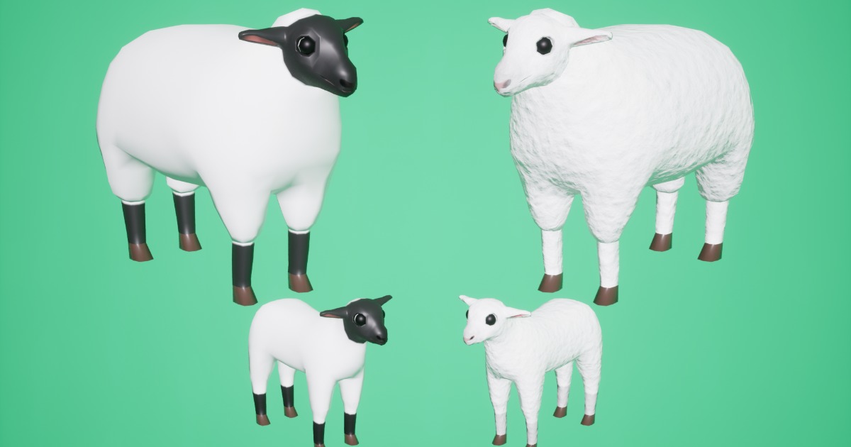 SI - Animated Sheep and Lamb | Characters | Unity Asset Store
