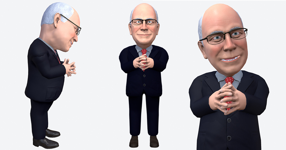 Dick Cheney caricature | Characters | Unity Asset Store