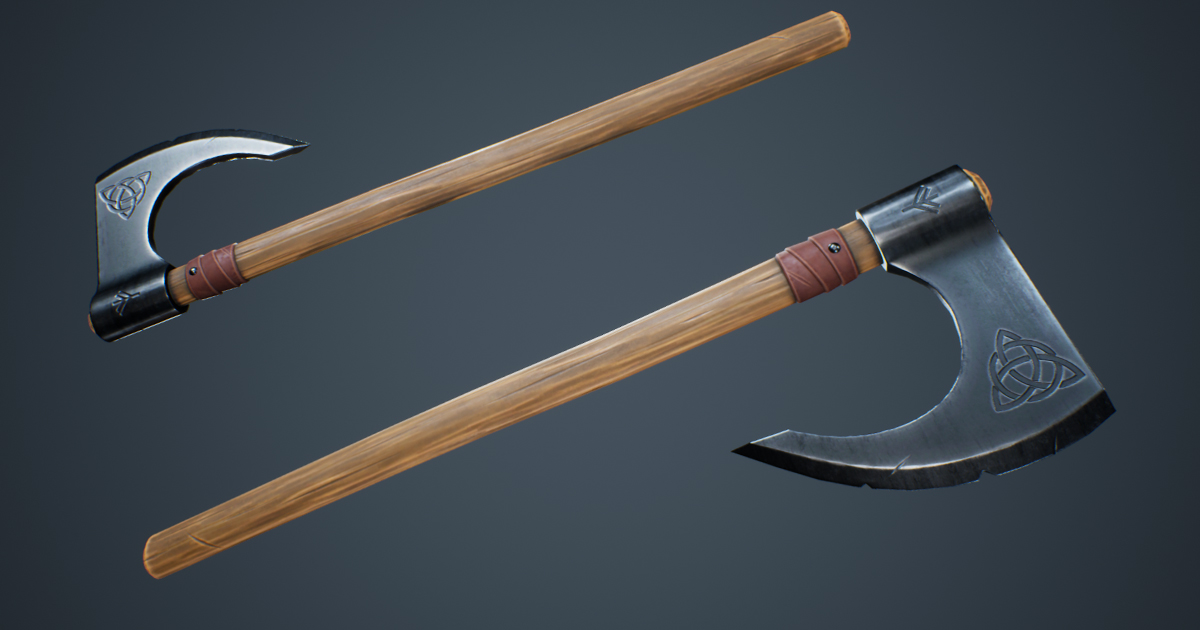 Viking Weapons - Medium Axe II | 3D Weapons | Unity Asset Store