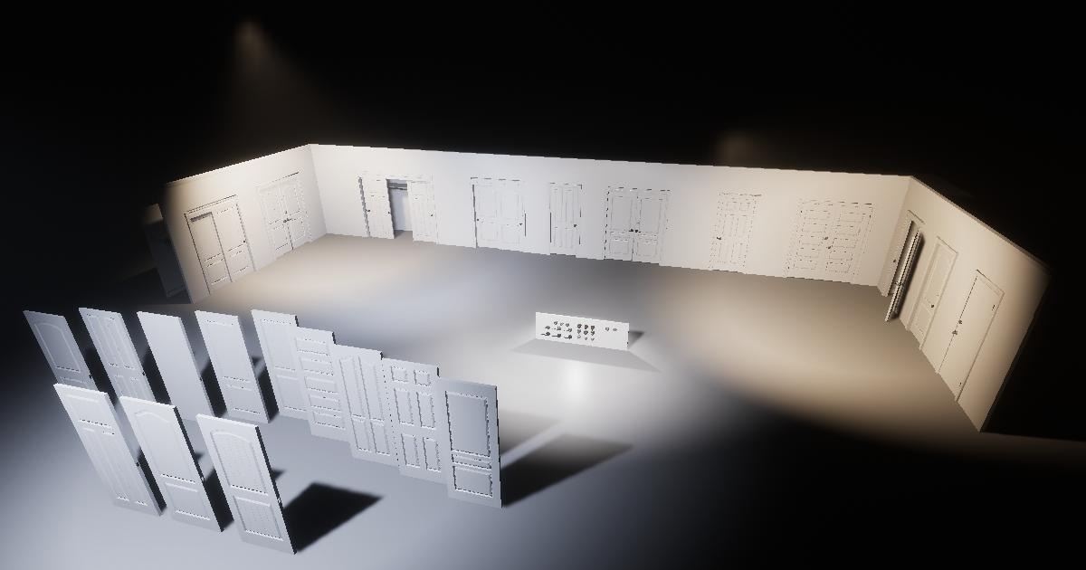 Doors, Knobs, and Closet Collection | 3D Interior | Unity Asset Store