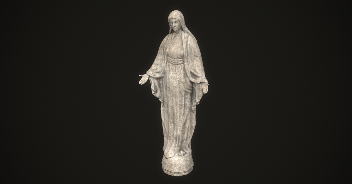 Saint Maria Statue | 3D Props | Unity Asset Store