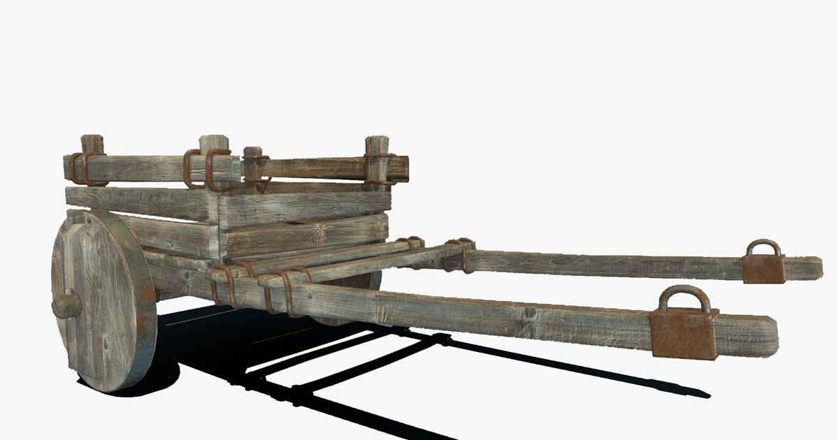 Medieval hand cart_01 | 3D Exterior | Unity Asset Store