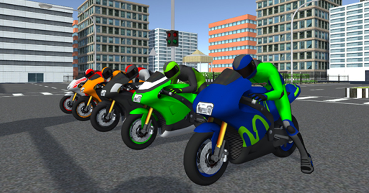 5 Low Poly Racing Bikes With Rider | 3D Land | Unity Asset Store