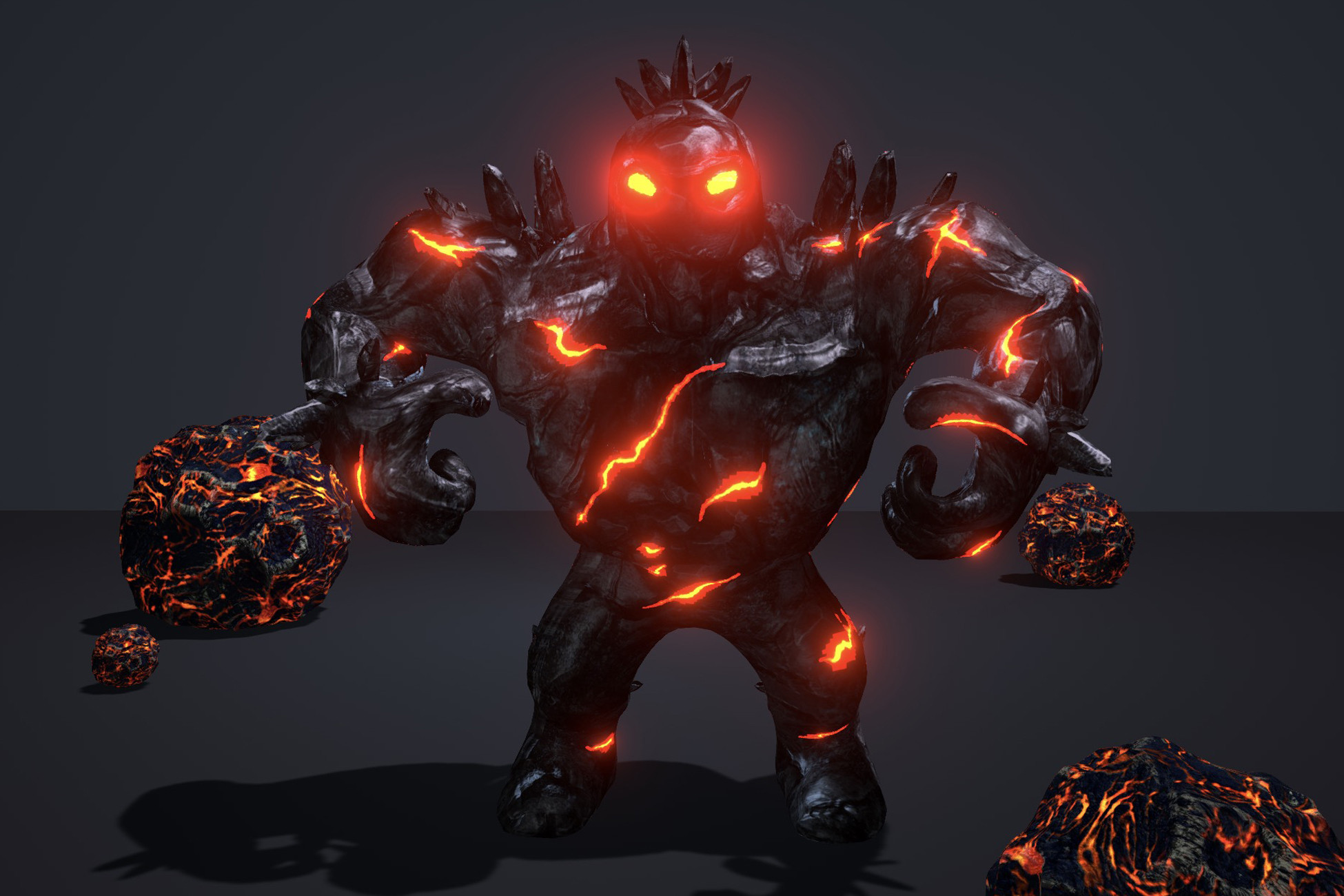 Lava Rock Man | 3D Characters | Unity Asset Store