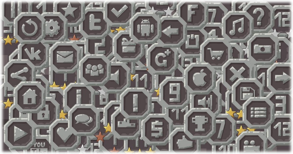 Stone menu | 2D Icons | Unity Asset Store