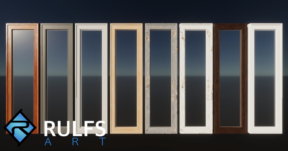 Rulfs Art- Window Pack 01 | 3D Interior | Unity Asset Store
