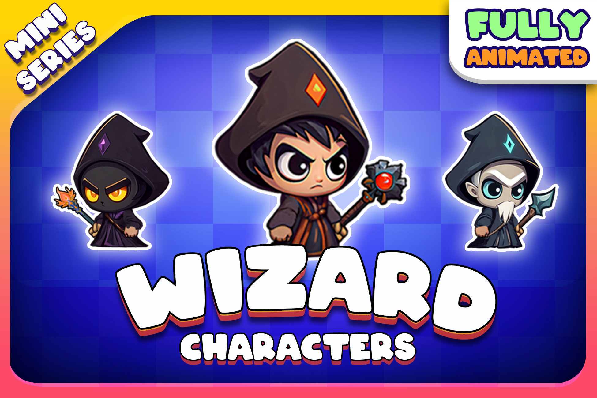 Tiny Wizard 2D Animated Character (Spriter) | 2D Characters | Unity Asset Store