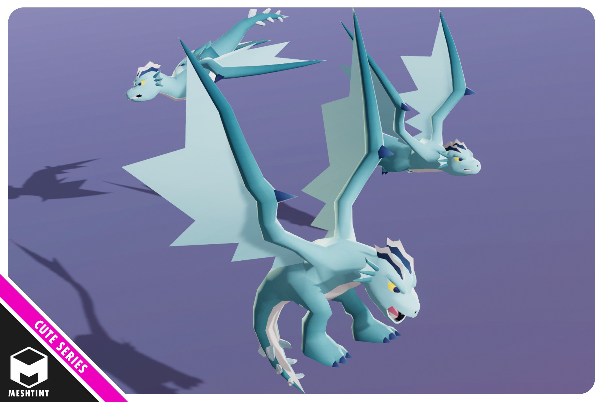 Dragon Ice Cute Series | 3D Creatures | Unity Asset Store