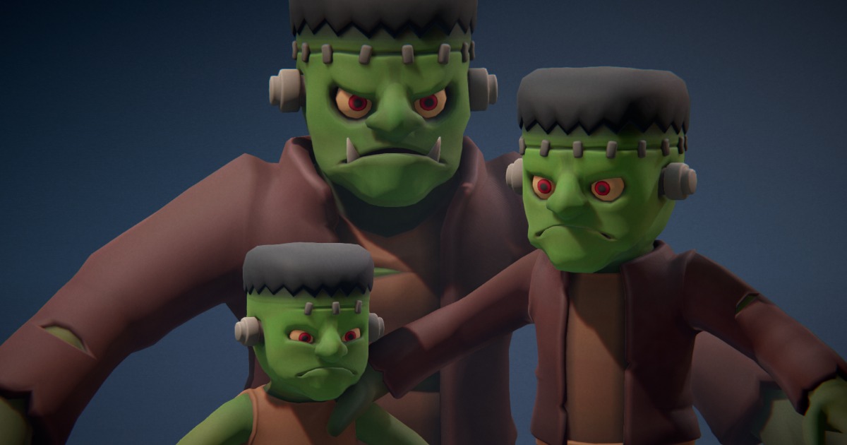 Frankenstein Family Pack - Characters + Animations | 3D Characters | Unity Asset Store