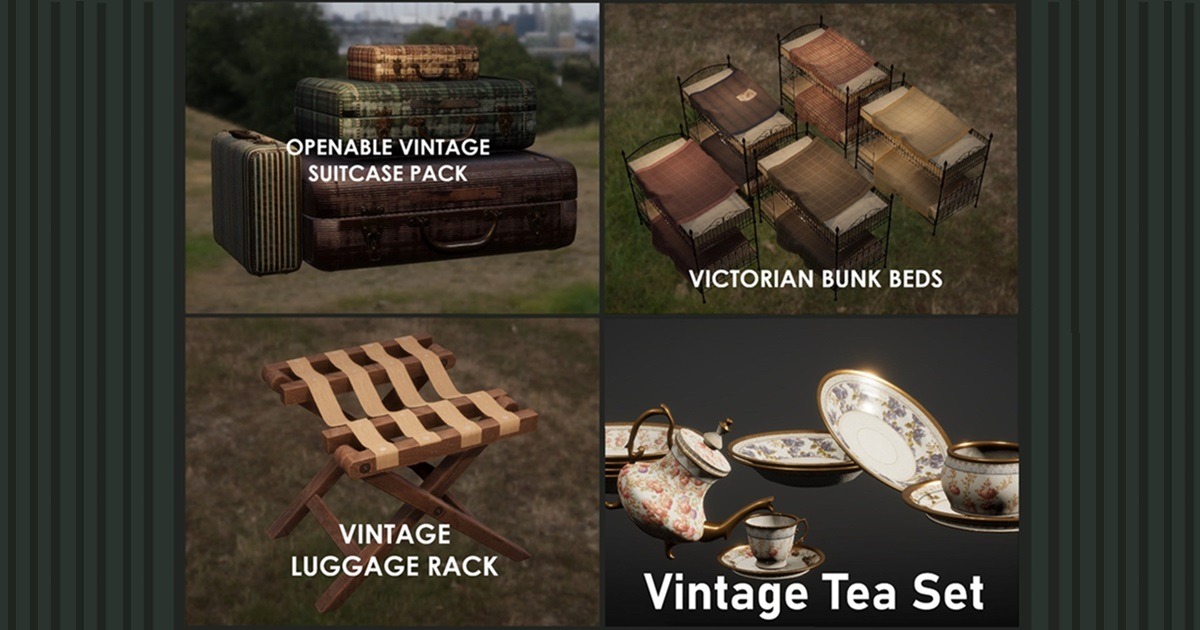 Vintage Props Pack | 3D Props | Unity Asset Store