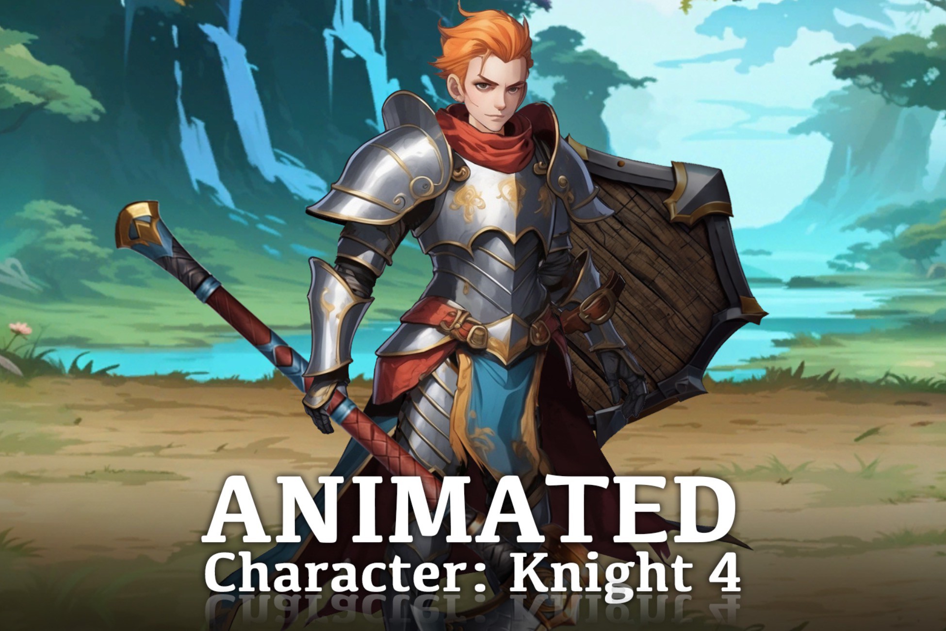 Animated 2D Character - Knight 4 (Spine) | 2D Characters | Unity Asset Store