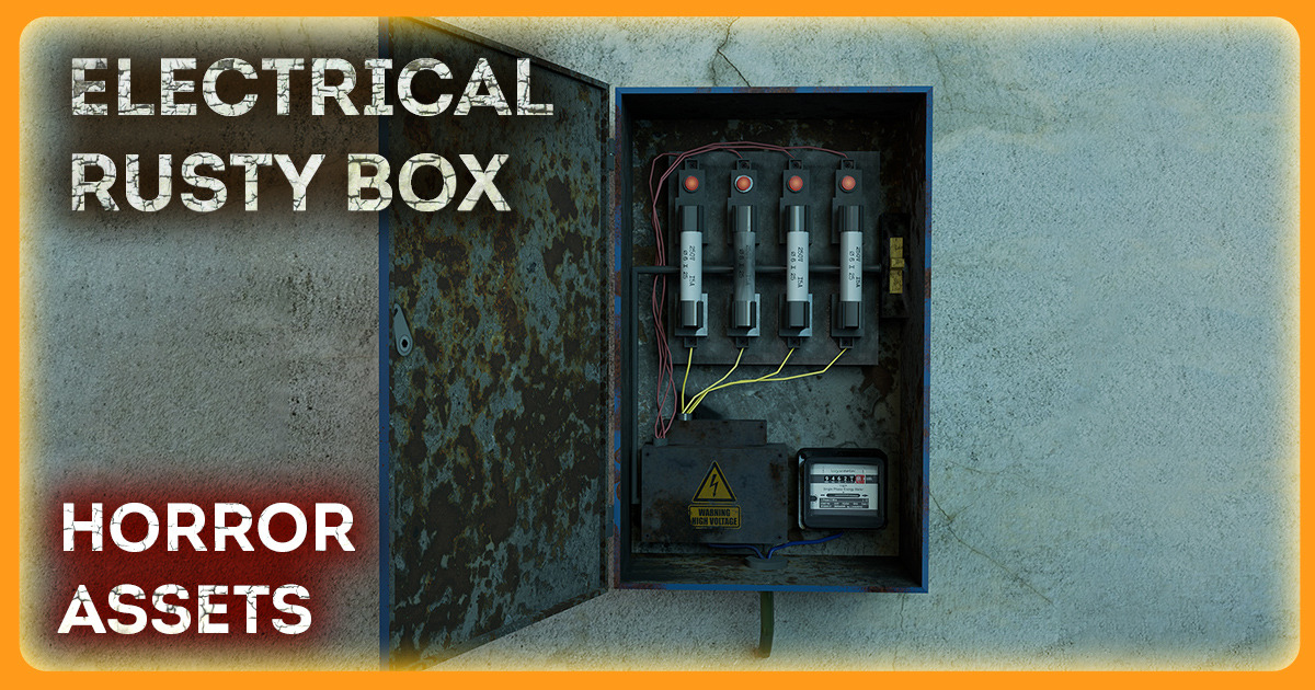 Rusty Electrical Box | 3D Props | Unity Asset Store