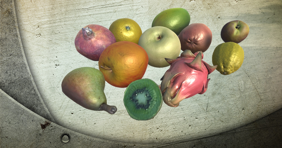 Scanned Fruit Collection | 3D Food | Unity Asset Store