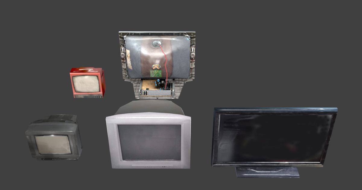 OldTVs | 3D Props | Unity Asset Store
